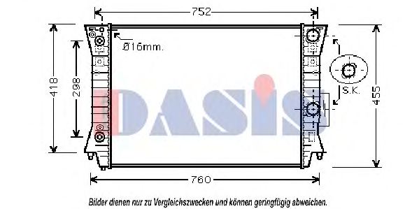 3B0121253B,AUDI 3B0121253B Radiator, engine cooling for AUDI