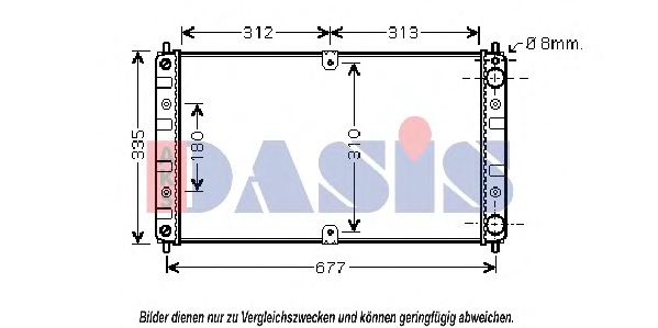 21231301012,AKS DASIS 21231301012 Radiator, engine cooling for AKS DASIS