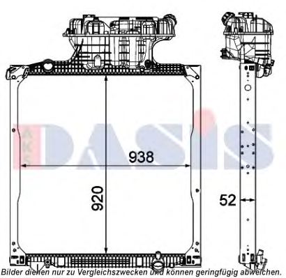 81061010070,MAN 81061010070 Radiator, engine cooling for MAN