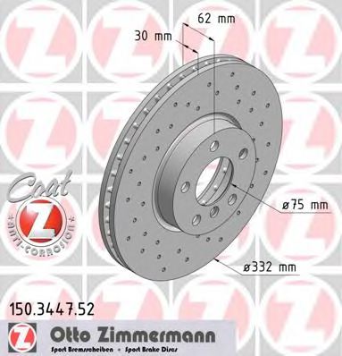 34116793245,BMW 34 11 6 793 245 Brake Disc for BMW