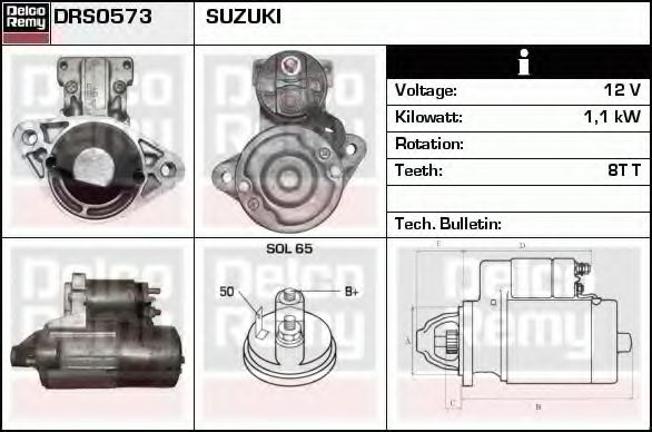 3110066D00,SUZUK 3110066D00 Starter for SUZUK
