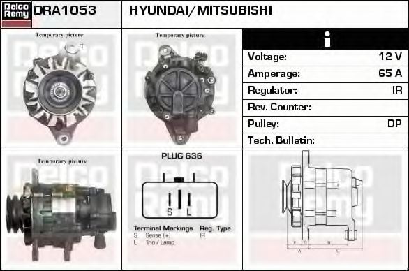 3730047451,HYUNDAI 37300-47451 Alternator for HYUNDAI