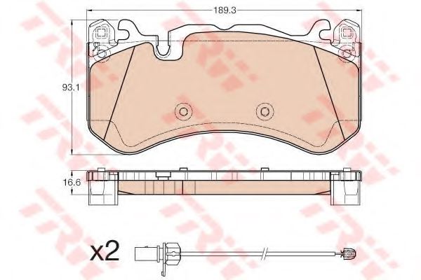 4F0698151H,AUDI 4F0.698.151H Brake Pad Set, disc brake for AUDI