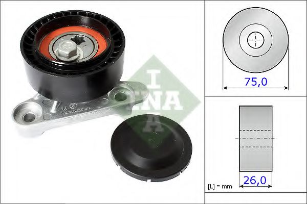 04C145299B,VW 04C 145 299 B Tensioner Pulley, v-ribbed belt for VW