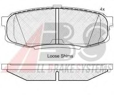 0446660120,TOYOT 0446660120 Brake Pad Set, disc brake for TOYOT