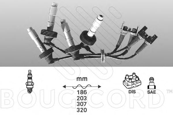 7431275284,RENAU 74 31 275 284 Ignition Cable Kit for RENAU