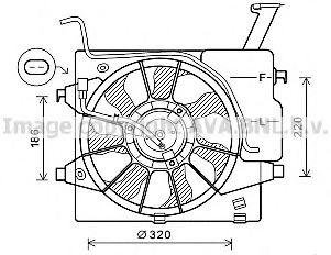 253801Y000,KIA 253801Y000 Fan, radiator for KIA