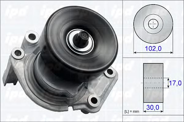 166200W035,TOYOTA 166200W035 Belt Tensioner for TOYOTA