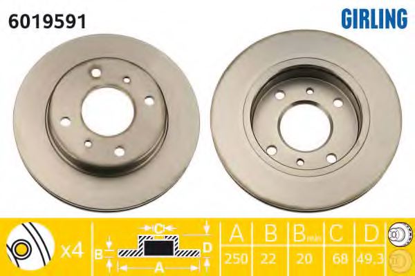 202215,NK 202215 Brake Disc for NK