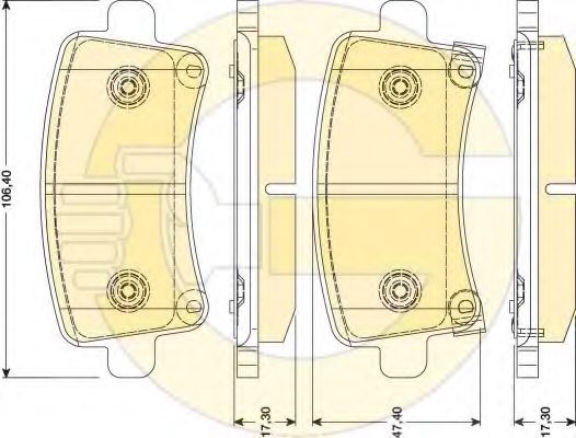 22846359,OEM 22846359 Brake Pad for OEM