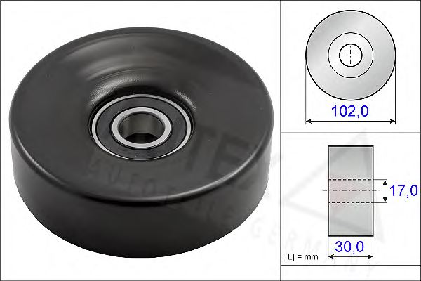 166030W030,TOYOTA 166030W030 Idler Pulley for TOYOTA