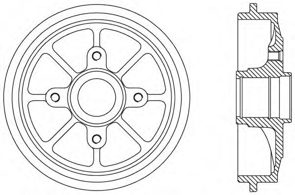 424759,PEUGE 424759 Brake Drum for PEUGE