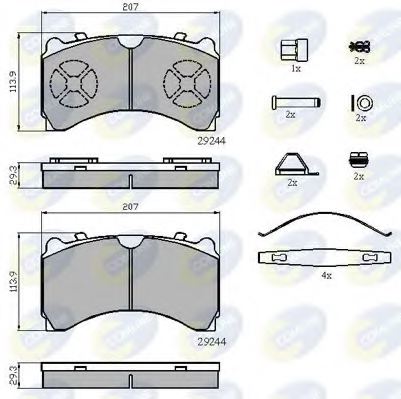 0064201520,MERCE 0064201520 Brake Pad Set, disc brake for MERCE