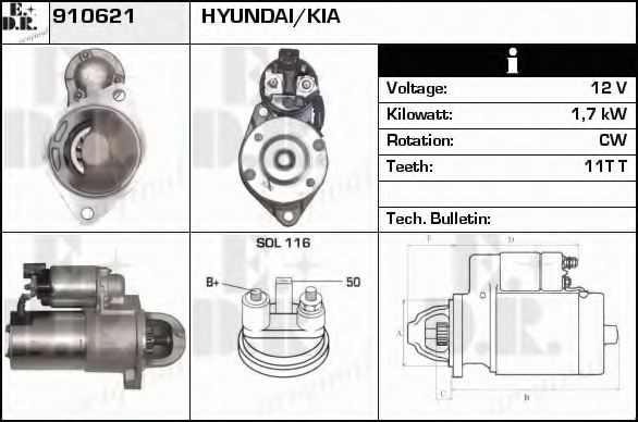 361002A830,KIA 36100-2A830 Starter for KIA
