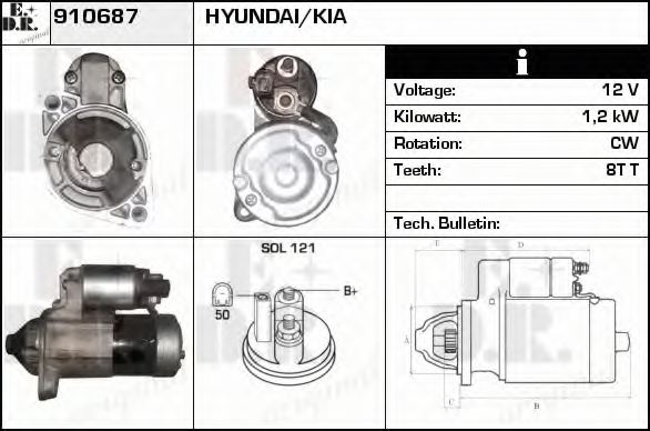 3610023071,KIA 36100-23071 Starter for KIA