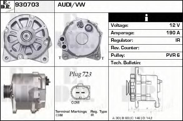 059903015P,VW 059903015P Alternator for VW