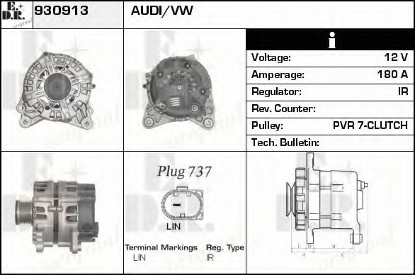 021903016L,AUDI 021903016L Alternator for AUDI