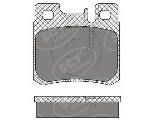 0014209520,MERCE 001 420 95 20 Brake Pad Set, disc brake for MERCE