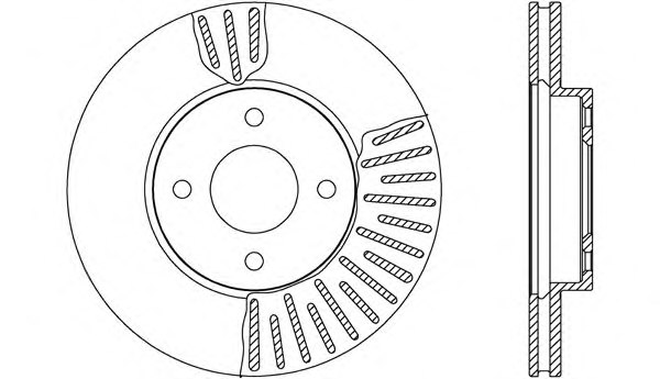 402061HA0A,NISSA 402061HA0A Brake Disc for NISSA