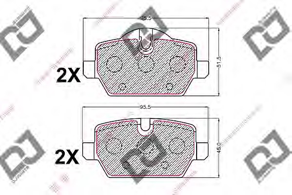 34219808172,MINI 34219808172 Brake Pad Set, disc brake for MINI