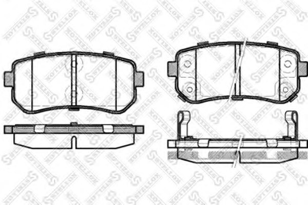 583021JA30,HYUNDAI 583021JA30 Brake Pad Set, disc brake for HYUNDAI
