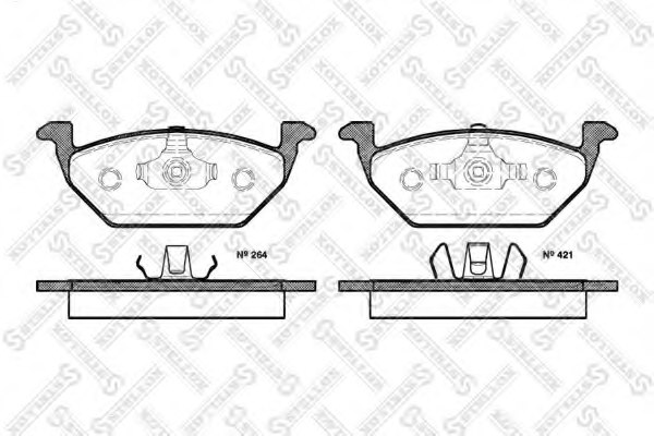5C0698151,VW 5C0698151 Brake Pad Set, disc brake for VW