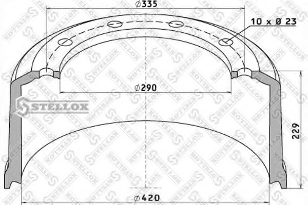 0310967130,BPW 0310967130 Brake Drum for BPW