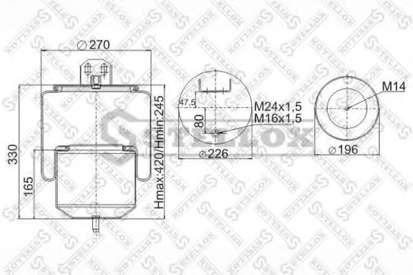 20427803,VOLVO 20427803 Boot, air suspension for VOLVO