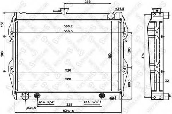 1640035090,OEM 1640035090 Radiator for OEM