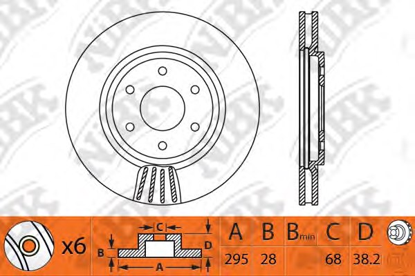 40206EB300,NISSA 40206-EB300 Brake Disc for NISSA