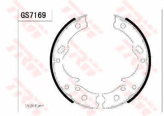 K4443,KASHIYAMA K4443 Brake Shoe for KASHIYAMA