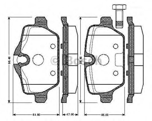 34219808172,MINI 34219808172 Brake Pad Set, disc brake for MINI