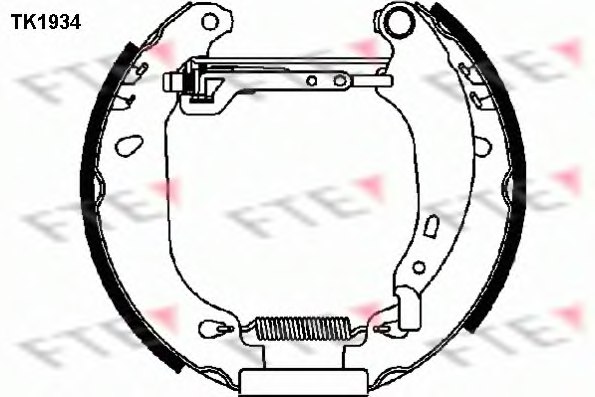7701205755,RENAU 7701205755 Brake Shoe Set for RENAU
