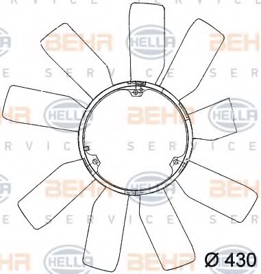 0032050406,SSANG 00320-50406 Fan Wheel, engine cooling for SSANG