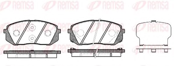 581012SA70,KIA 58101-2SA70 Brake Pad Set, disc brake for KIA
