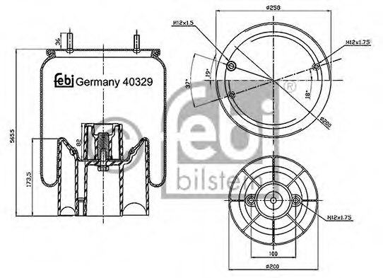 21229214,ROR 21229214 Boot, air suspension for ROR