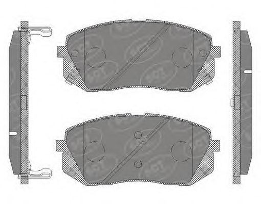 581012SA70,KIA 58101-2SA70 Brake Pad Set, disc brake for KIA