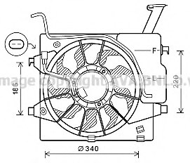 253801Y100,KIA 253801Y100 Fan, radiator for KIA