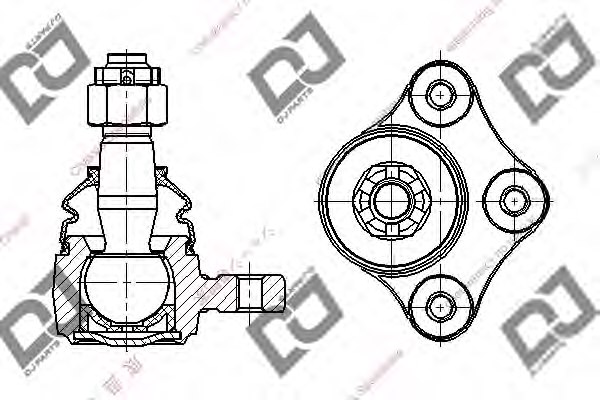 0K71034510,KIA 0K710-34-510 Ball Joint for KIA
