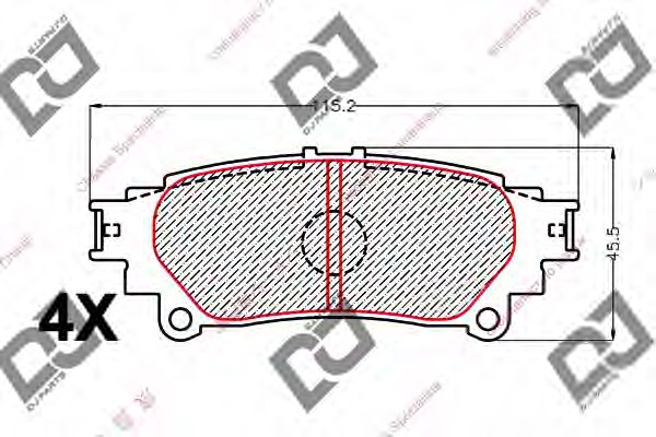 0446648130,LEXUS 0446648130 Brake Pad Set, disc brake for LEXUS