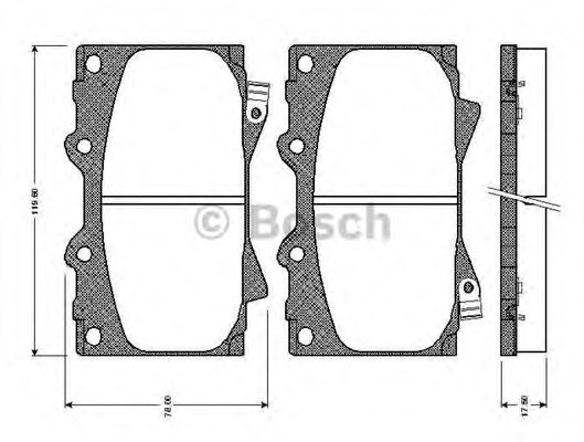 0446560160,TOYOT 04465-60160 Brake Pad Set, disc brake for TOYOT