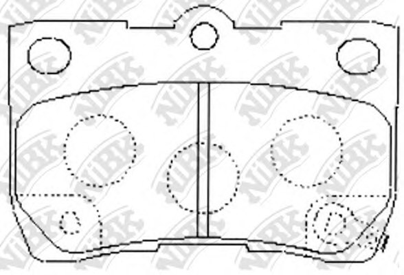 0446630230,TOYOT 04466-30230 Brake Pad Set, disc brake for TOYOT