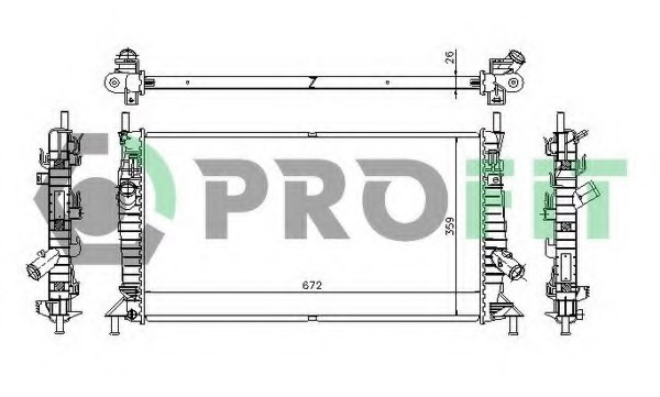 8603621,VOLVO 8603621 Radiator, engine cooling for VOLVO