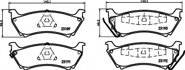 1634200420,MERCE 163 420 04 20 Brake Pad Set, disc brake for MERCE
