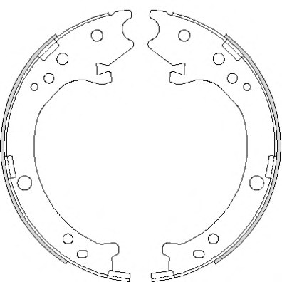 43053S9AE52,HONDA 43053-S9A-E52 Brake Shoe Set, parking brake for HONDA