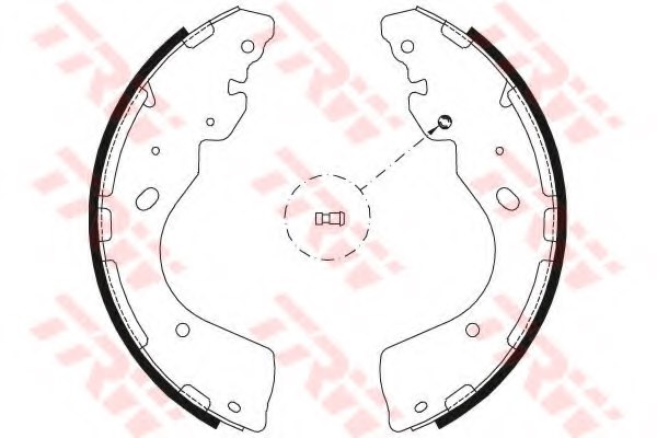 1727211,FORD USA 1727211 Brake Shoe Set for FORD USA