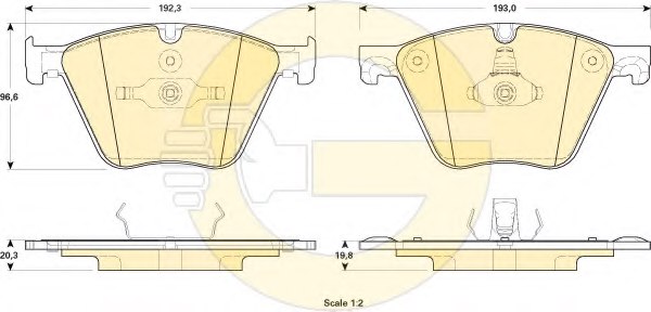 34116794464,BMW 34116794464 Brake Pad Set, disc brake for BMW