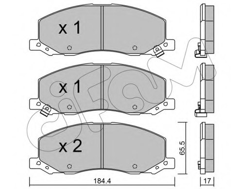 13237752,VAUXH 13237752 Brake Pad Set, disc brake for VAUXH