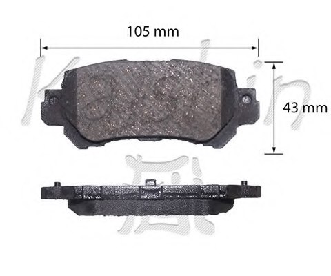 K0Y12648ZA,MAZDA K0Y1-26-48ZA Brake Pad Set, disc brake for MAZDA