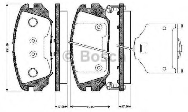 581012CA20,HYUNDAI 58101-2CA20 Brake Pad Set, disc brake for HYUNDAI